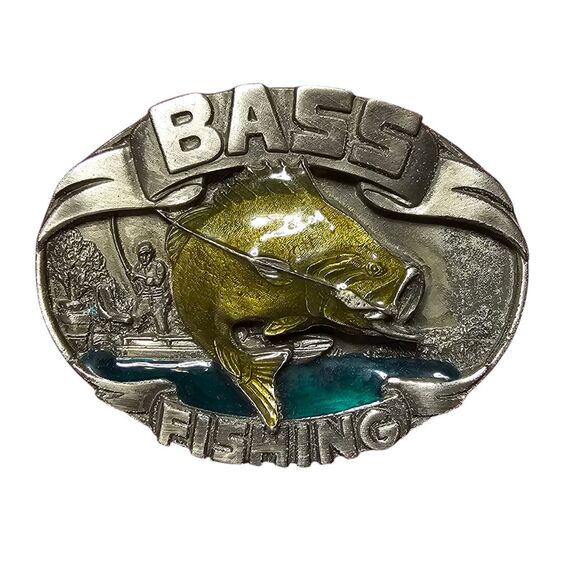 Accessories | Vintage Bass Fishing Belt Buckle Siskiyou Buckle Co F4 ...
